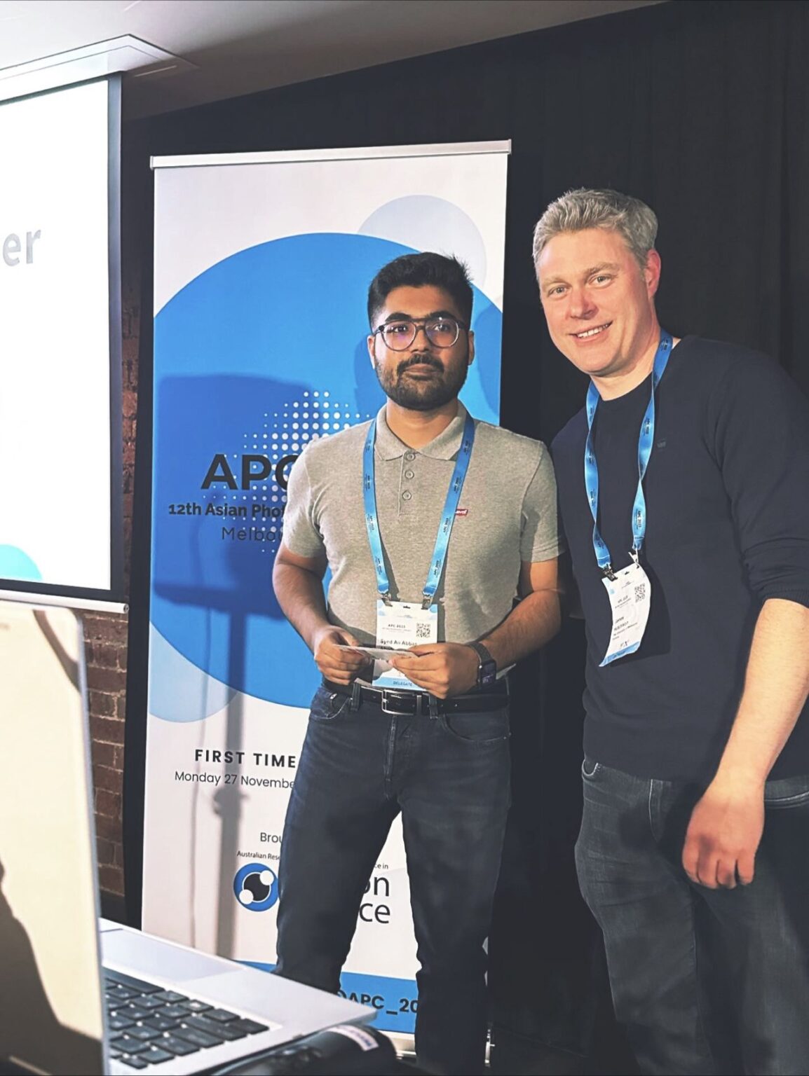 Abedi attended the 12th Asian Photochemistry Conference in Melbourne ...